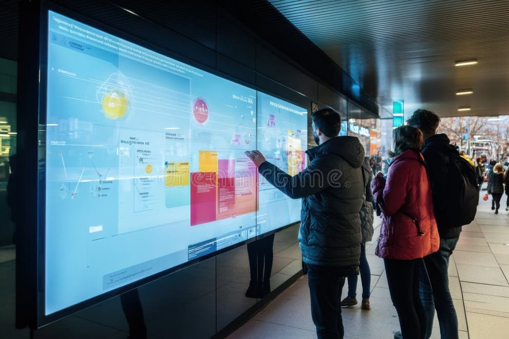 Interactive Digital Display Engages Visitors in a Modern Urban Setting ...