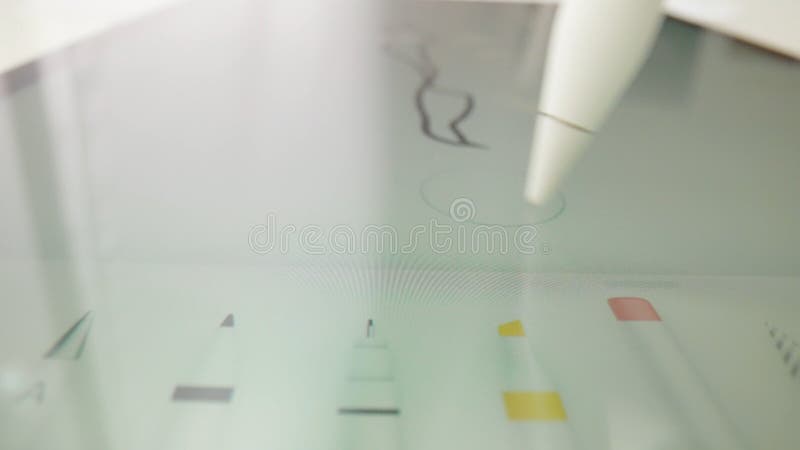 Interactive Digital Interface on a Transparent Screen with Stylus Pen ...