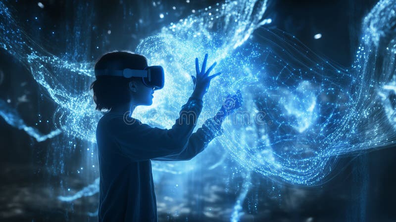 Interactive Digital Technology, Teenager Explores World Using VR ...