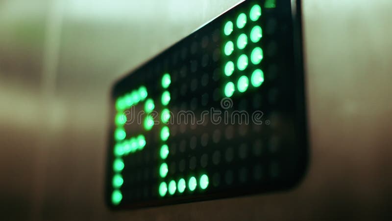 Interactive Display of Elevator Floor Indicator Stock Footage - Video ...