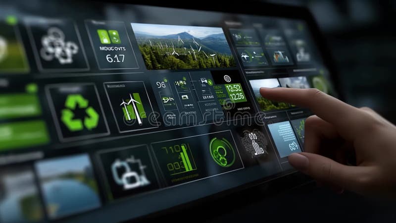 An Interactive Eco Dashboard for Sustainable Energy Management Stock ...