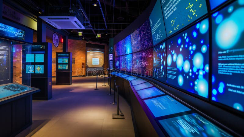Interactive Exhibit Space with Illuminated Displays and Informative ...
