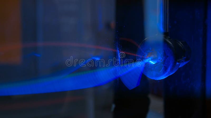 Specific Device Shows Transformation of Light Wave Stock Image - Image ...