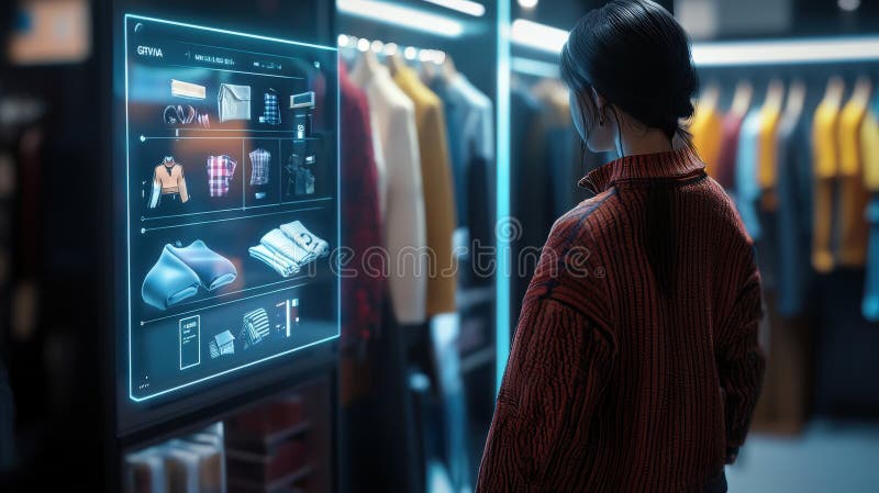 Interactive Fashion Retail Experience Modern Store Digital Display ...
