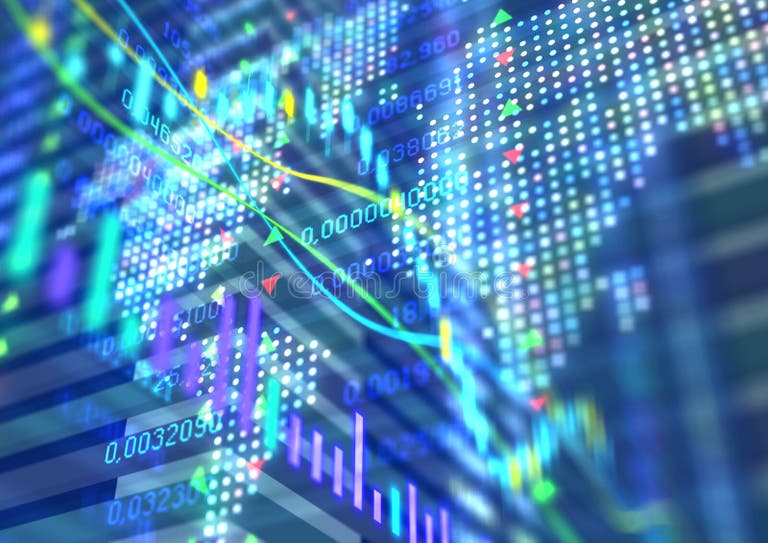 Interactive Financial Quotes and Technical Analysis Stock Image - Image ...