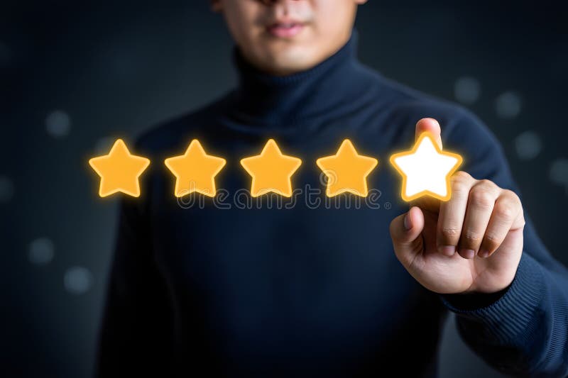 Interactive Five-Star Rating System with Touch Interface – Modern Tech ...