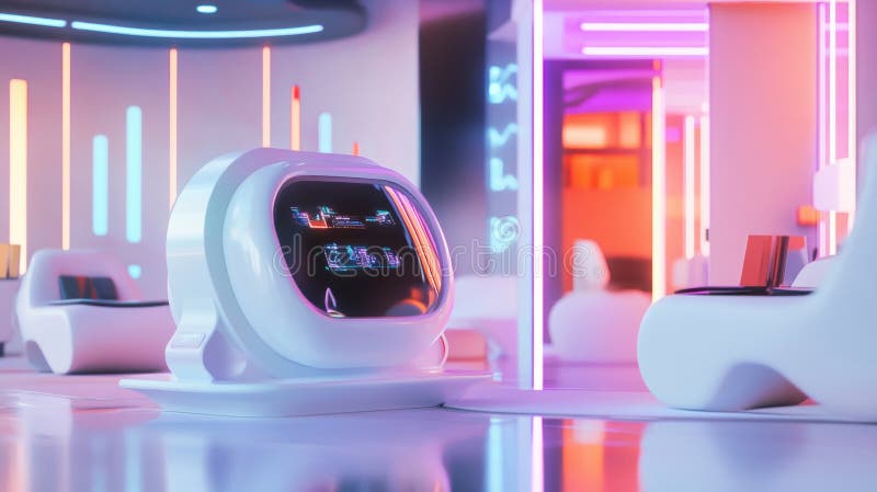 Interactive Futuristic Devices in a Modern Tech Startup Environment ...