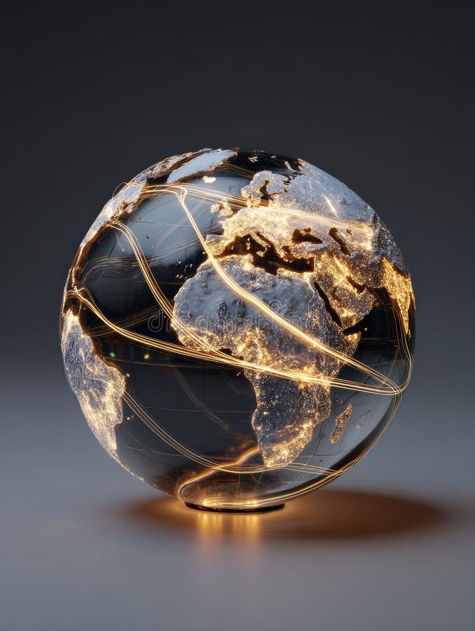 Interactive Globe Illustrates Geography through Illuminated Light ...