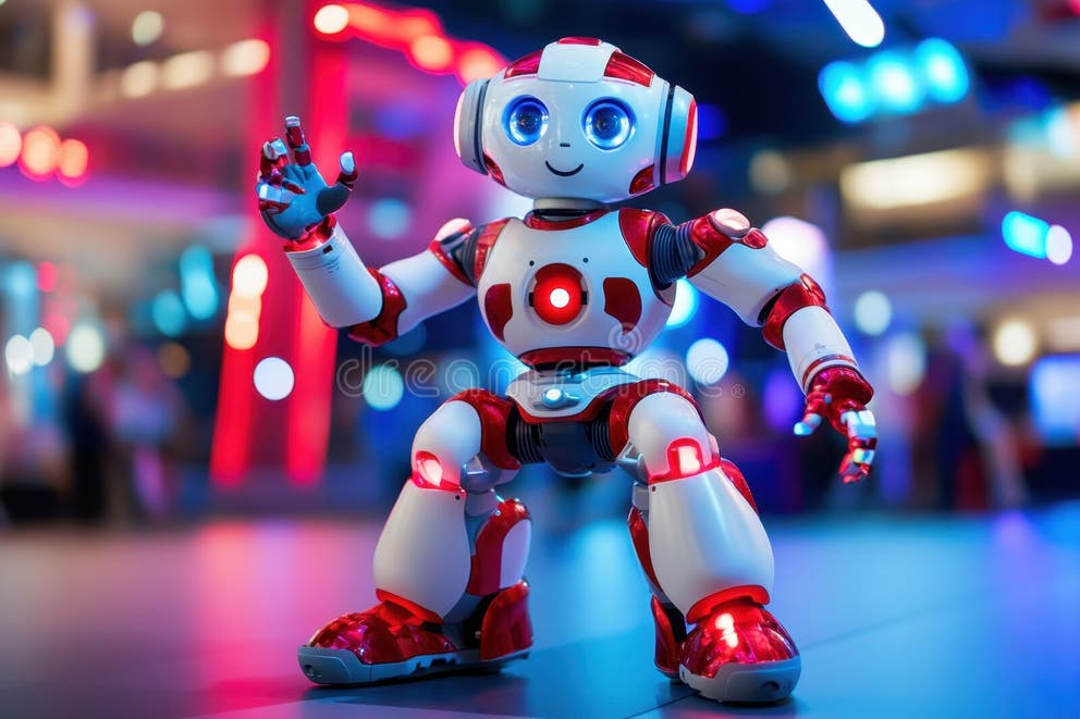 Interactive Humanoid Robot Performing Dance Moves at a Technology ...