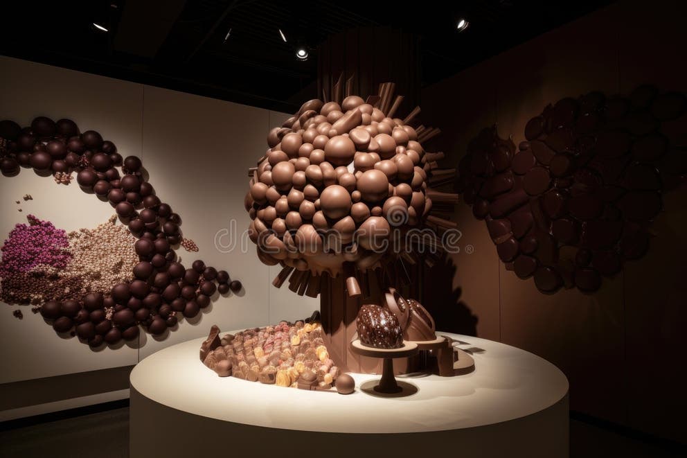Interactive Installation Featuring Various Sculptures of Chocolate and ...