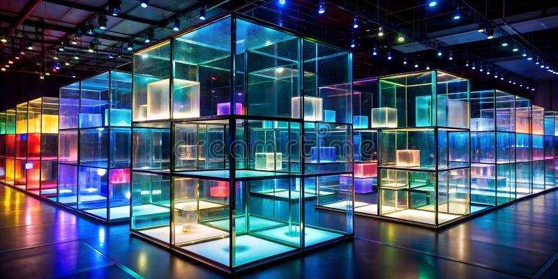 Interactive Installation of Glass Cubes AI-Generated Content ...