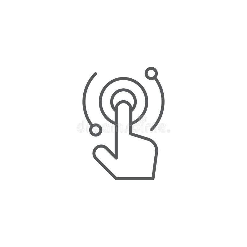 Interactive Interface Solid Icon Vector Illustration Pictogram Isolated ...