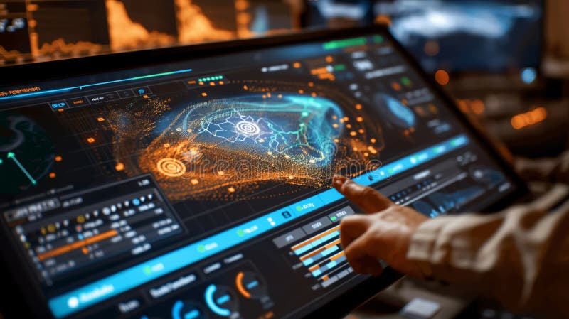 Interactive Interface Displaying Complex Data on Touchscreen Device ...