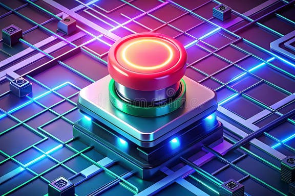 Interactive Isometric Drone Control Button a Flat Design for Seamless ...