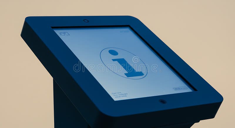Interactive Kiosk Displaying Information with a Clean Interface ...
