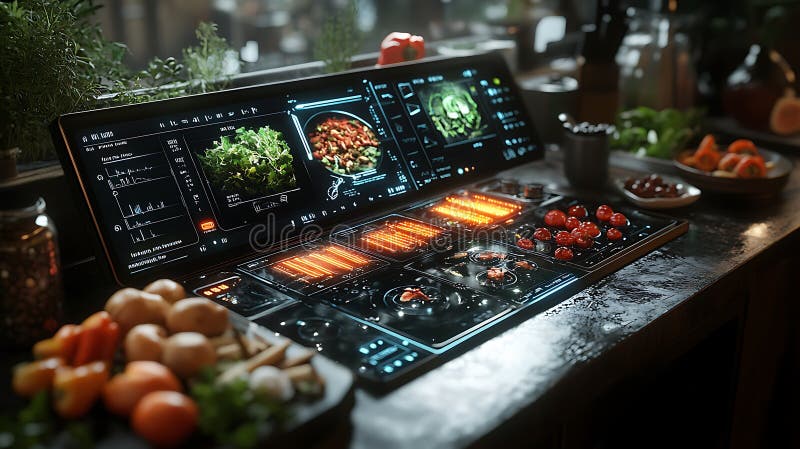 Interactive Kitchen Environment Featuring High Tech Cooking Station ...