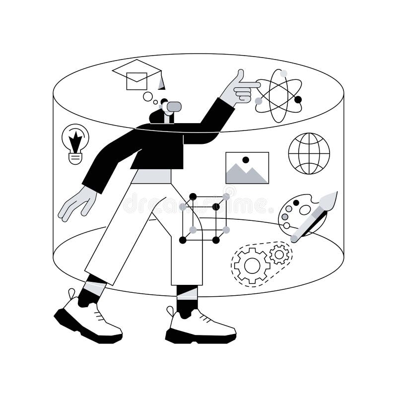 Interactive Learning Experience Abstract Concept Vector Illustration ...