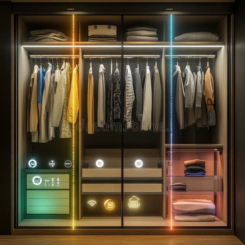 Interactive Ledlit Wardrobe Stock Illustrations – 2 Interactive Ledlit ...