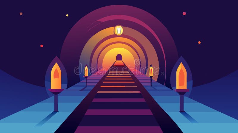 An Interactive Light Installation Where Visitors Can Walk through a ...