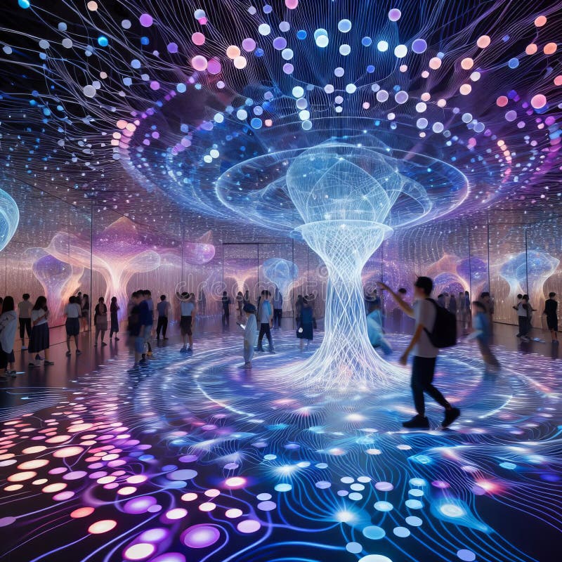 144 33. an Interactive Light Sculpture that Canges Color and in Stock ...