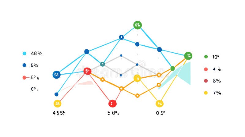 Interactive Line Graph - Data Points & Trends, Vector Design Generative ...