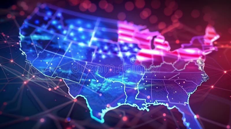 An Interactive Map Displaying the Geographic Layout of the United ...