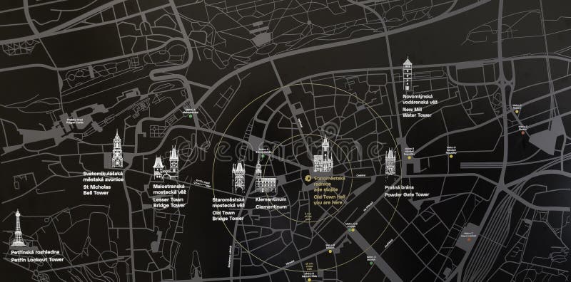 Interactive Map of Prague in the Lobby of the Old Town Hall at Old Town ...