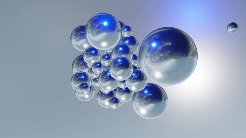 Interactive Metal Particles with Pronounced Reflections Float in Space ...