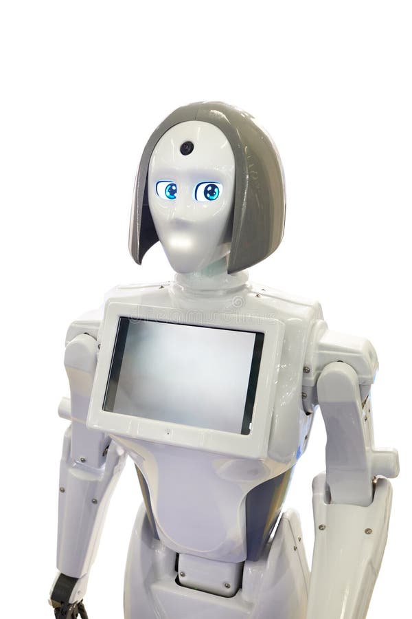 Interactive Mobile Robot Promoter Stock Image - Image of occupation ...
