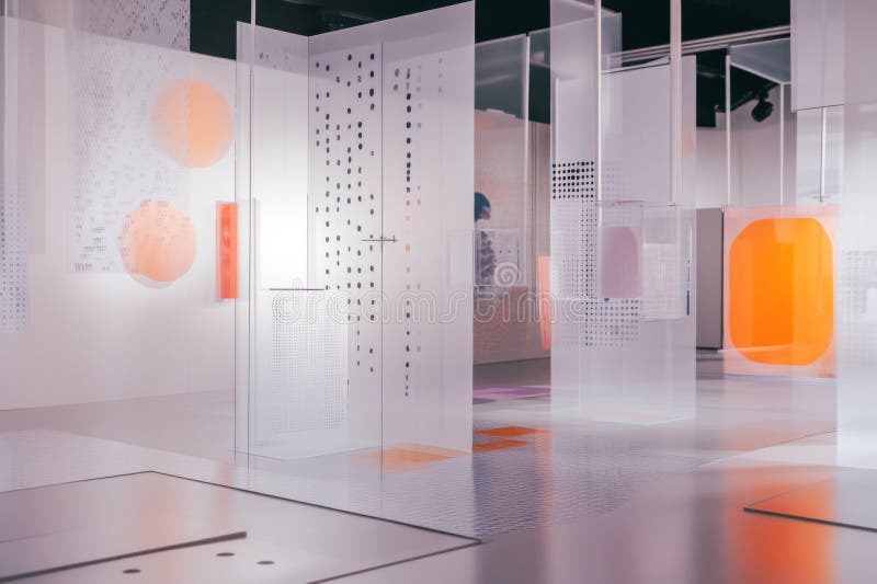 Interactive Modern Art Installation Stock Illustration - Illustration ...