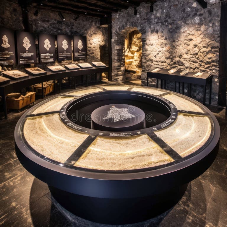 Interactive Museum Exhibit Display Stock Image - Image of archaeology, attraction: 389155933