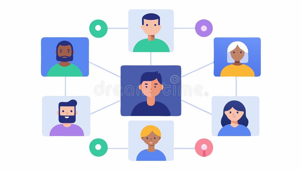 Multiple Video Call Stock Illustrations – 593 Multiple Video Call Stock ...