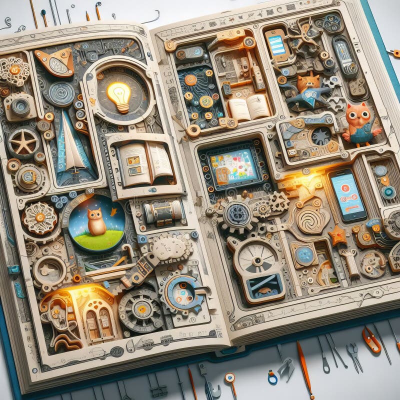 267 Interactive Pages_ a Book with Pages that Contain Hidden Fa Stock ...