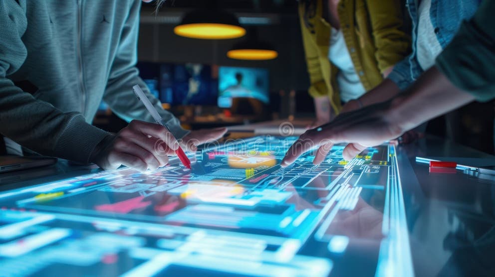 The Interactive Planning Session.AI Generated Image Stock Image - Image ...