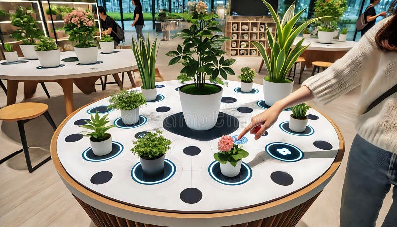 Interactive Planters Featuring Touch Sensitive Surfaces for Plant ...