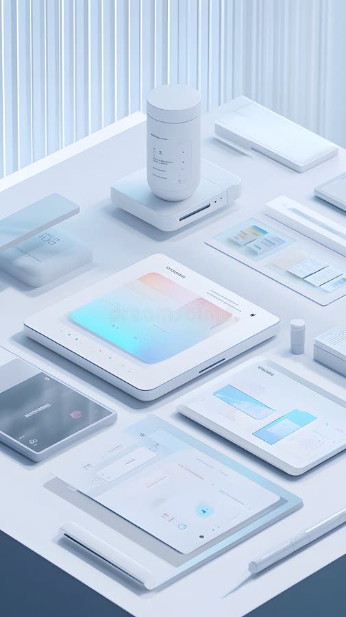 An Interactive Product Prototype Portfolio Mockup, Showcasing a Variety ...