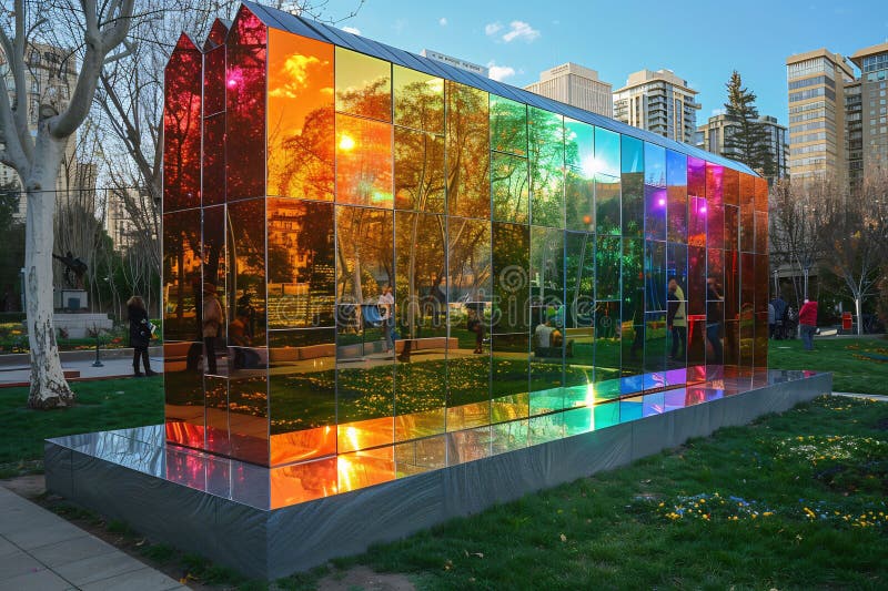 Interactive Public Space: Solar Art Installation Design Stock ...