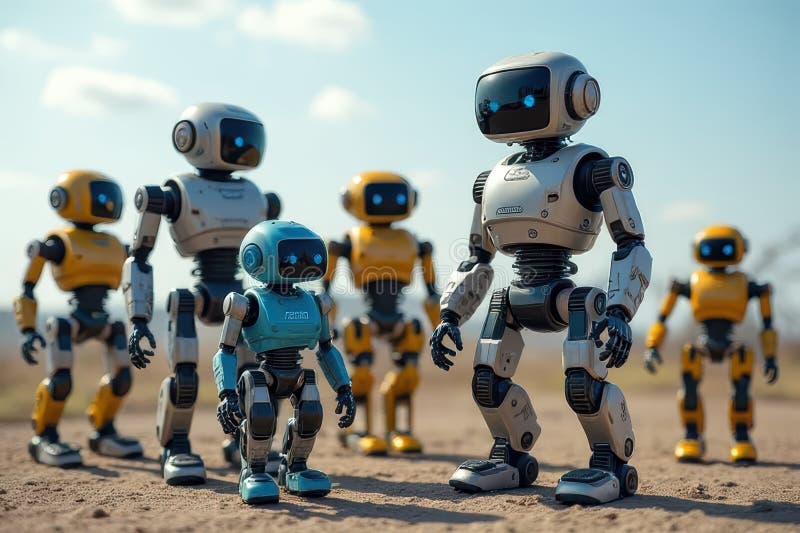 Interactive Robotics Innovation Stock Illustration - Illustration of ...