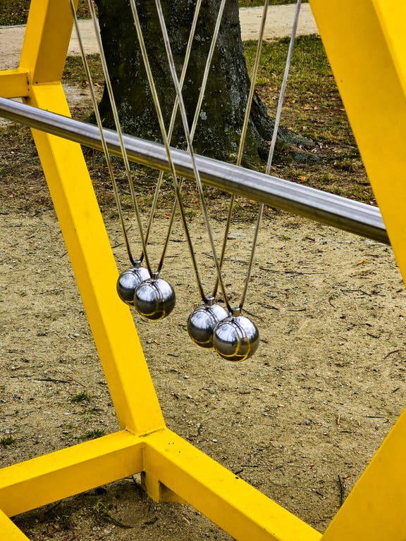 Interactive Science Park Exhibit with Newton& X27;s Cradle, Plasma ...