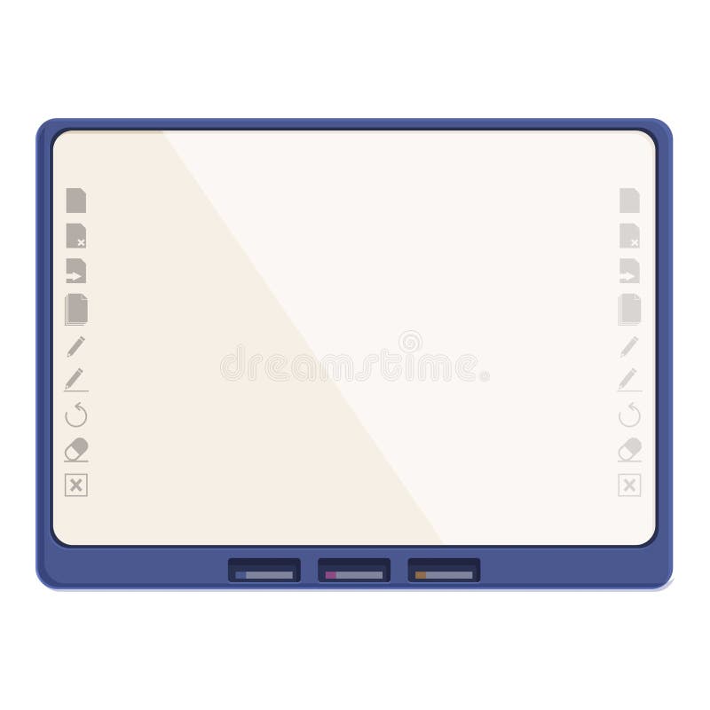 Interactive Screen Icon Cartoon Vector. Touch Smart Screen Stock Vector ...