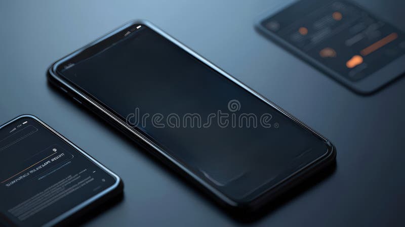 Interactive Smartphone Design Mockup with App Interfaces in a ...