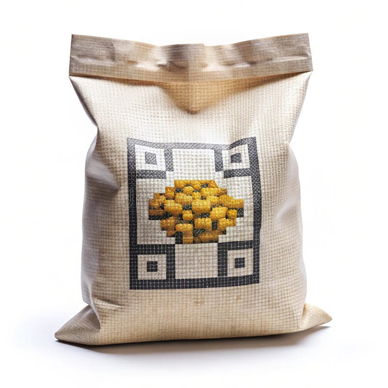 QR Code Activated Snack Bag with AR Game Feature Stock Illustration ...