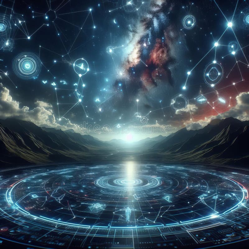 Interactive Star Map a Starry Sky that Allows Users To Explore C Stock ...