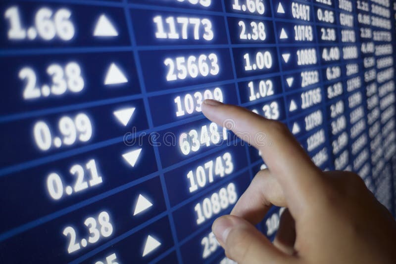 Interactive Stock Market Chart Stock Image - Image of funds, graph ...