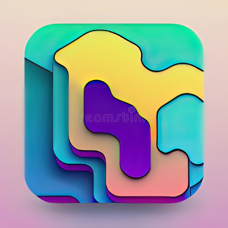 Interactive Story Software App Icon. Generative AI. Stock Photo - Image of solo, field: 268769252