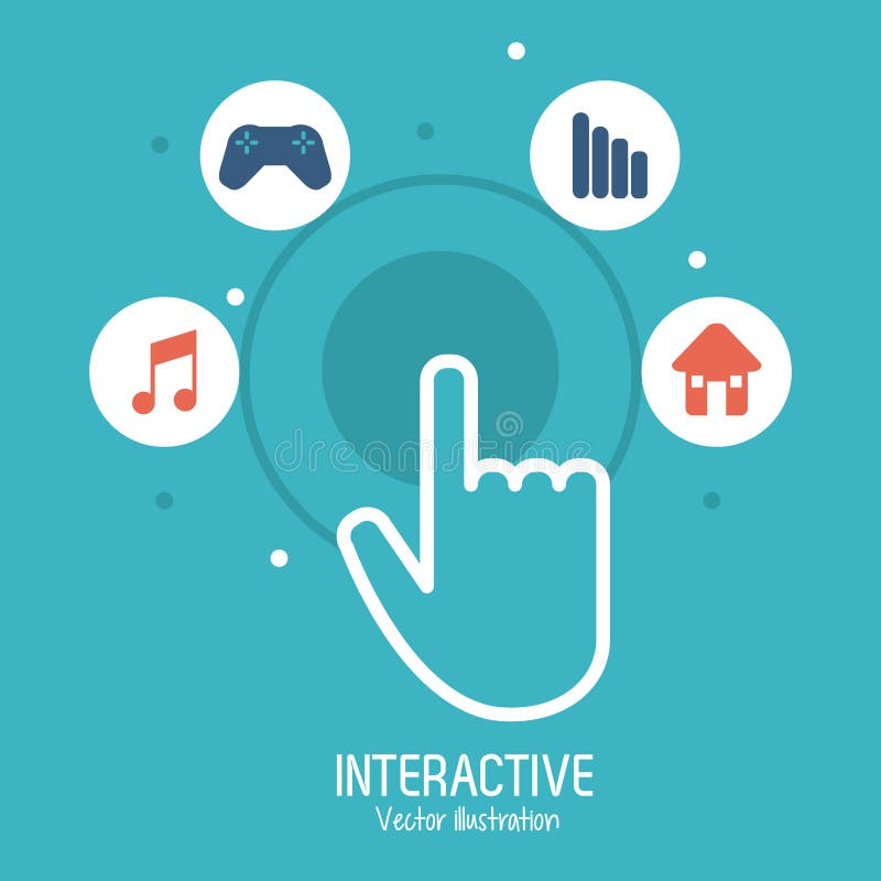 Interactive Technology Design Stock Vector - Illustration of modern ...