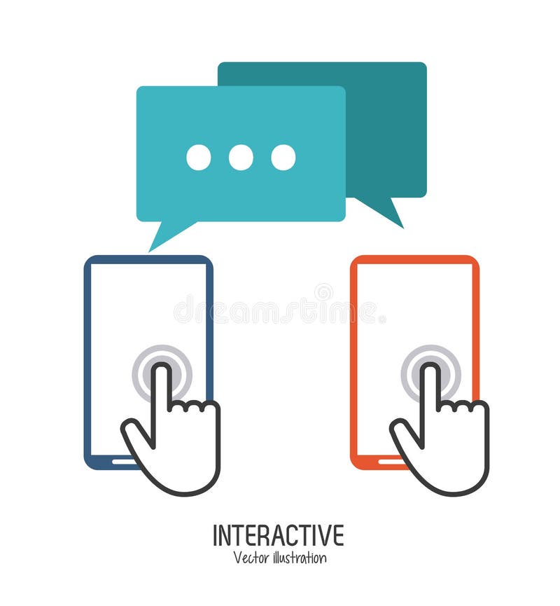 Interactive Technology Design Stock Vector - Illustration of connection ...