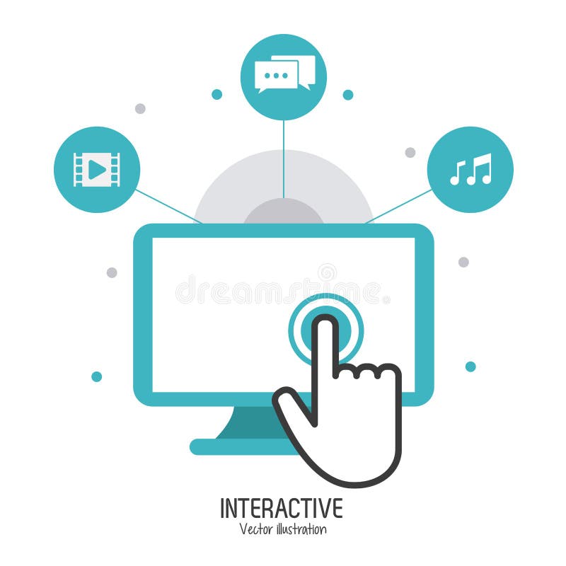 Interactive Technology Design Stock Vector - Illustration of technology ...