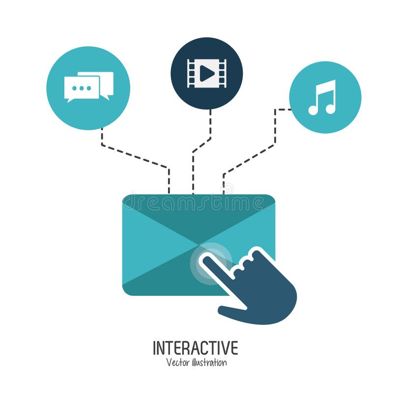 Interactive Technology Design Stock Vector - Illustration of system ...