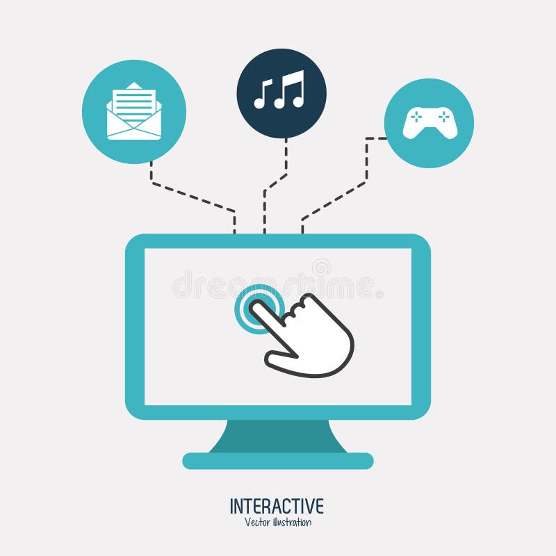 Interactive Technology Design Stock Vector - Illustration of interface ...